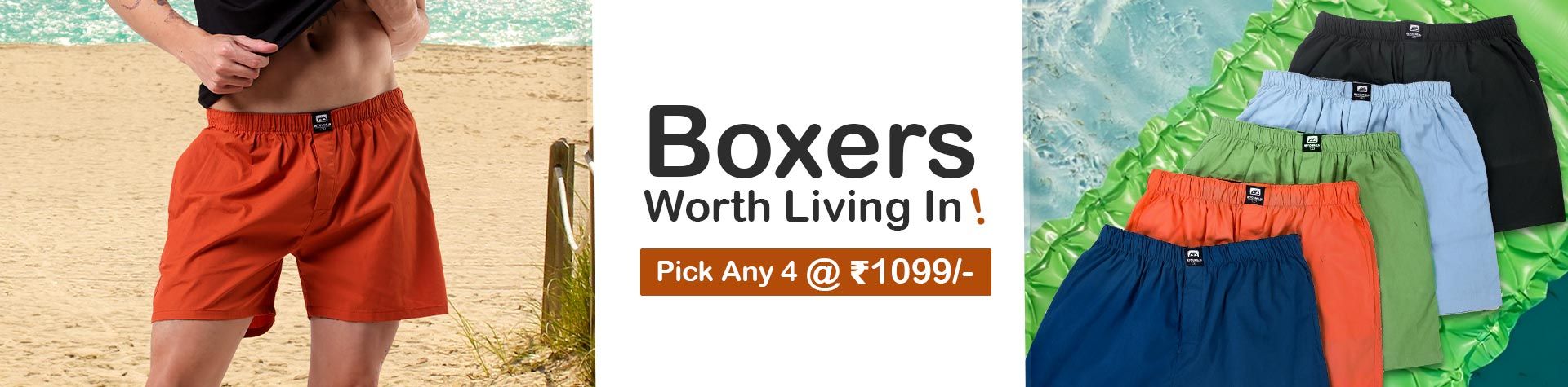 Buy Boxers for Men - Men's Boxers Online - Beyoung