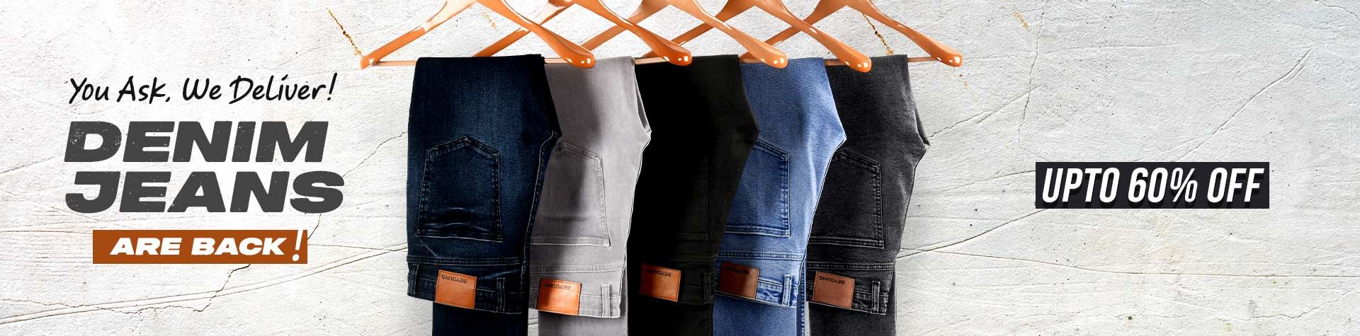 Buy Mens Jeans Online at Beyoung Upto 50% Off