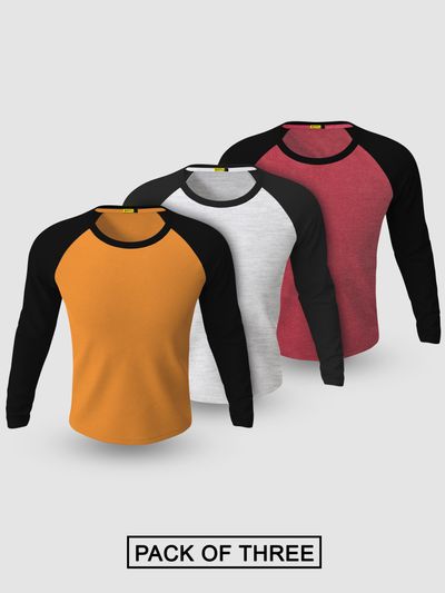 Buy Full Sleeve T-shirts Combo Online at Beyoung