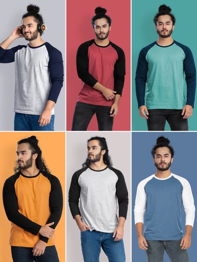 Buy Raglan Full Sleeve Online in India - Beyoung