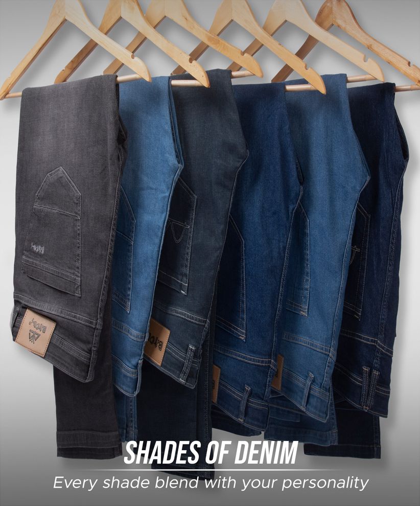 Buy Egyptian Blue Stone Washed Jeans Online in India -Beyoung