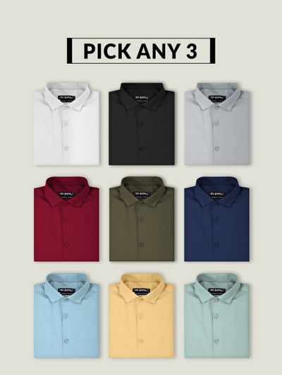 Combo T shirts - Buy Pack of Three and Two T shirts Combo Online India