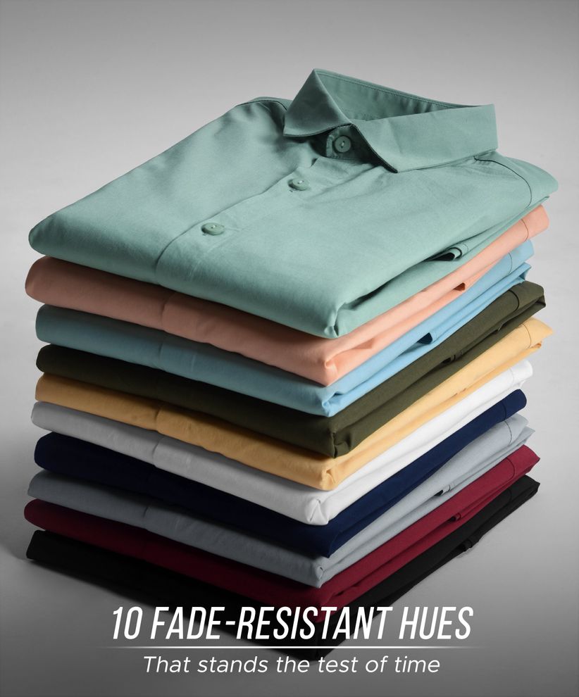 Buy Pick Any 3 - Plain Solid Shirts Combo Online in India -Beyoung