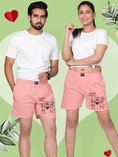 Buy Matching Couple Boxers Online India at Beyoung