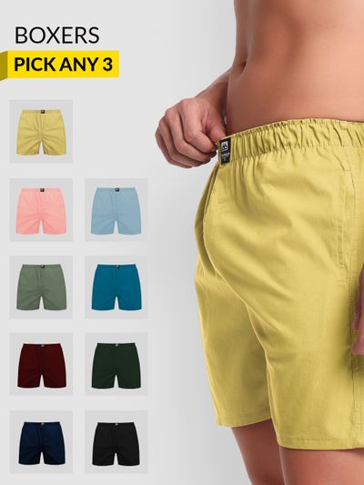 Buy Boxers Combo Online in India at Best Prices | Beyoung