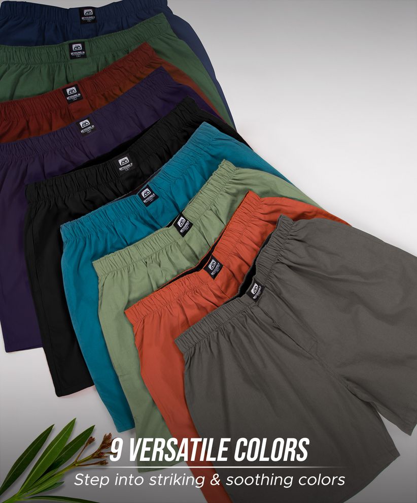 Buy Pick Any-4 Plain Mens Boxer Shorts Combo Online in India at Beyoung
