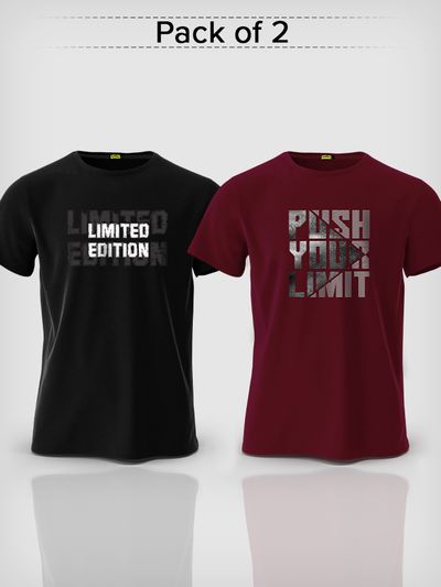 Buy Pack of 2 - Limitless Printed Combo T-shirts T-shirts- Beyoung
