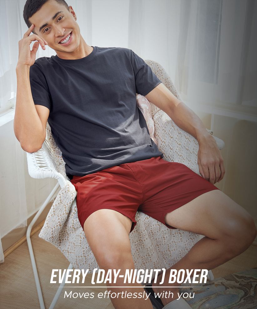Buy Plain Burgundy Mens Boxer Online in India at Beyoung