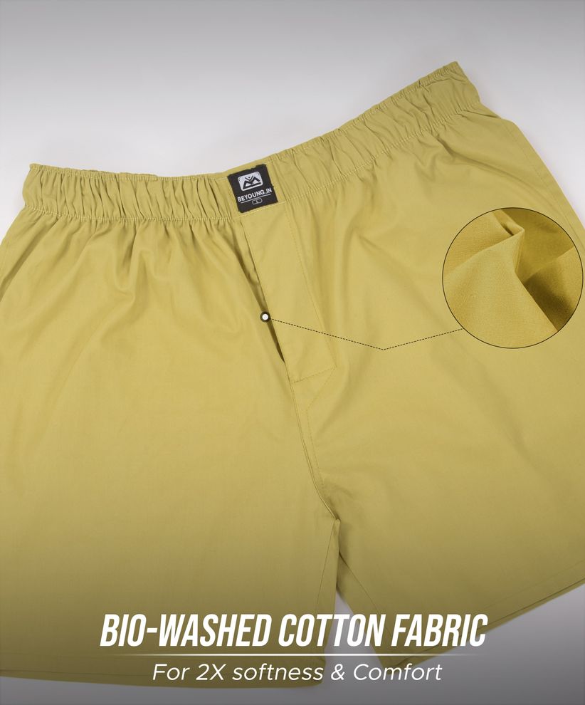 Buy Plain Sage Green Mens Boxer Online in India at Beyoung