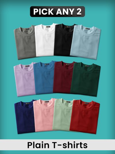 Plain T-Shirts: Buy Plain Solid T Shirts for Men at Beyoung