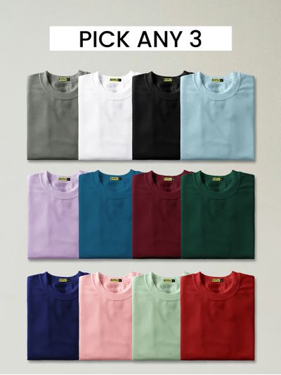 Plain T-Shirts: Buy Plain Solid T Shirts for Men at Beyoung