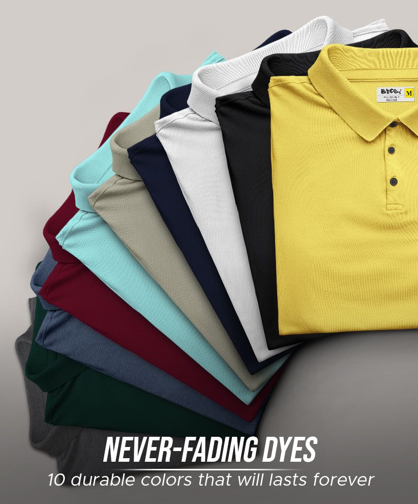 Buy Pick Any 3- Polo T-shirt Combo | Beyoung