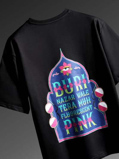 Buy Buri Nazar Printed Oversized T-shirt for Men Online in India - Beyoung