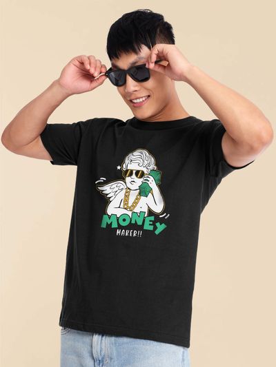 Buy Money Maker Half Sleeve T-shirt for Me Online in India -Beyoung
