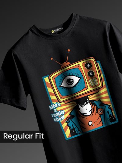Buy Life's A Reality Show Printed T-shirt for Men Online in India - Beyoung